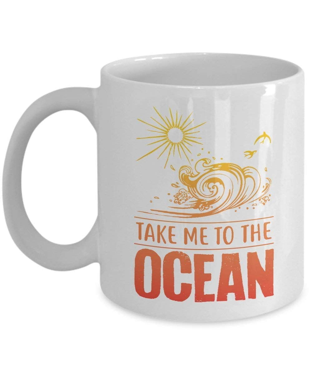 Surfer Wave Beach Ocean Coffee Tea Mug Stoneware Ceramic Handmade Drink ...