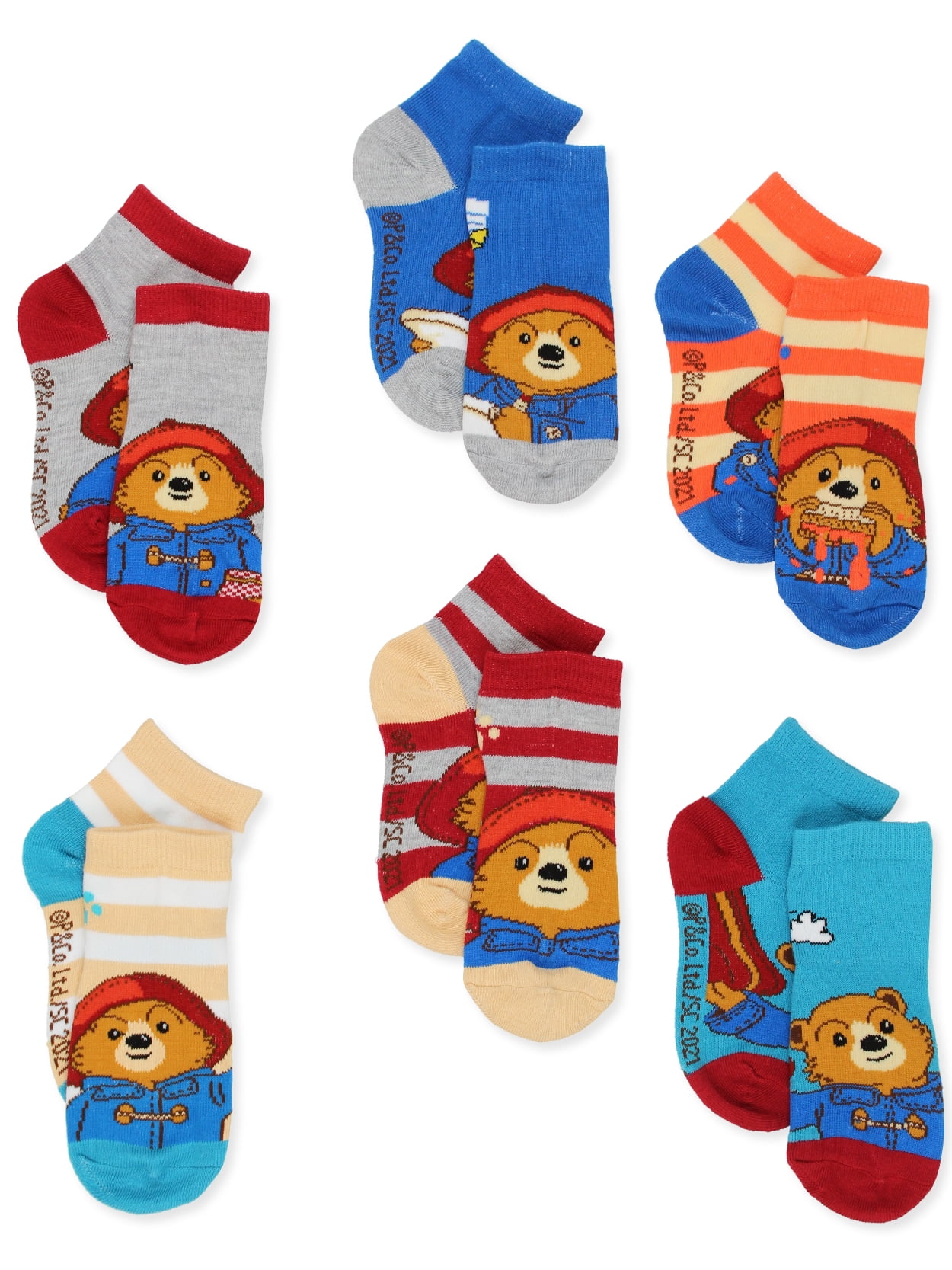 The Adventures of Paddington Bear Toddler Kids Quarter Socks 43QY001 ...
