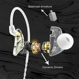 BASN MMCX Triple Driver In-Ear Monitors, HiFi Stereo, Rich Bass ...