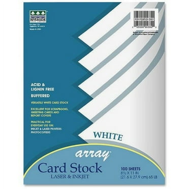 Pacon Array® Card Stock, 65 lb., Ivory, 100 Sheets - Walmart.com