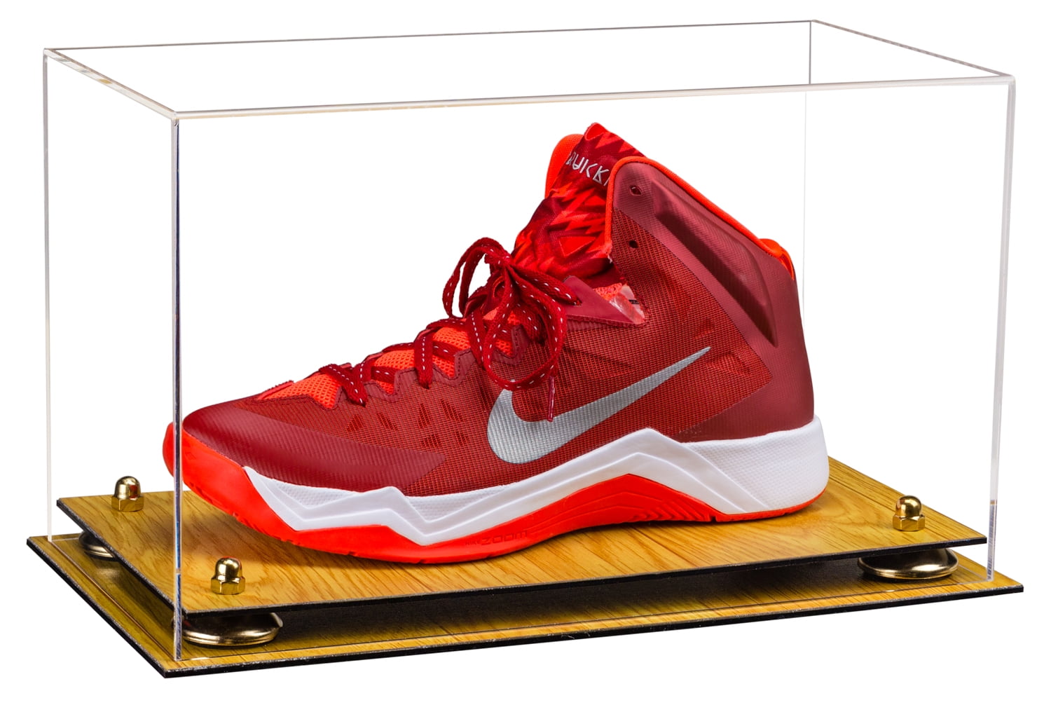 Deluxe Clear Acrylic Large Shoe Display Case for Basketball Shoe Soccer ...