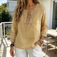 3/4 Sleeve Embroidered Tops for Women Floral Embroidered Top Gauze Tops ...