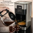 12-Cup Drip Coffee Maker With Lcd Touch Display, Programmable Coffee ...