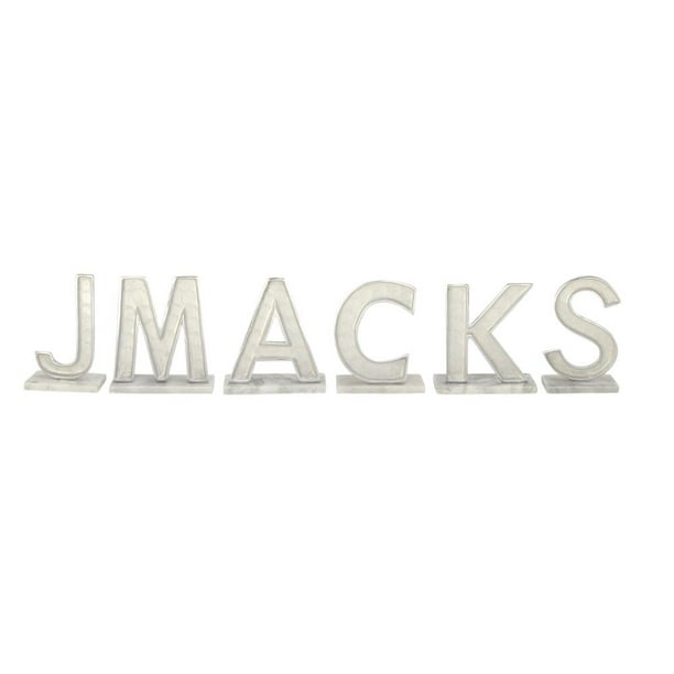 Striking Aluminum Letter Smackj Set Of 5 - Walmart.com