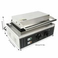 Miumaeov 1500W Commercial Corn Dog Waffle Maker Machine 6 Grids ...