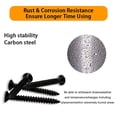 360 pcs M3 M4 M5 Wood Screws Assortment Kit with Blue Drywall Anchor ...
