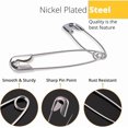 TUWAFE 300 Pack Safety Pins Assorted, 4 Different Sizes, Strong Nickel ...