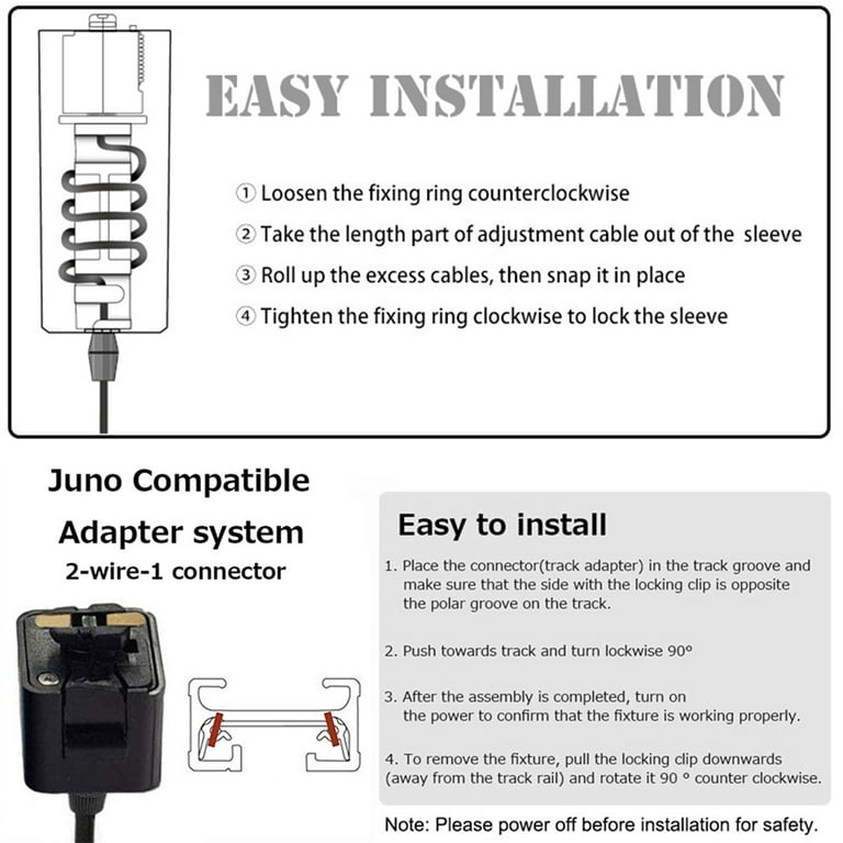 Juno Track Lighting Instructions | Shelly Lighting