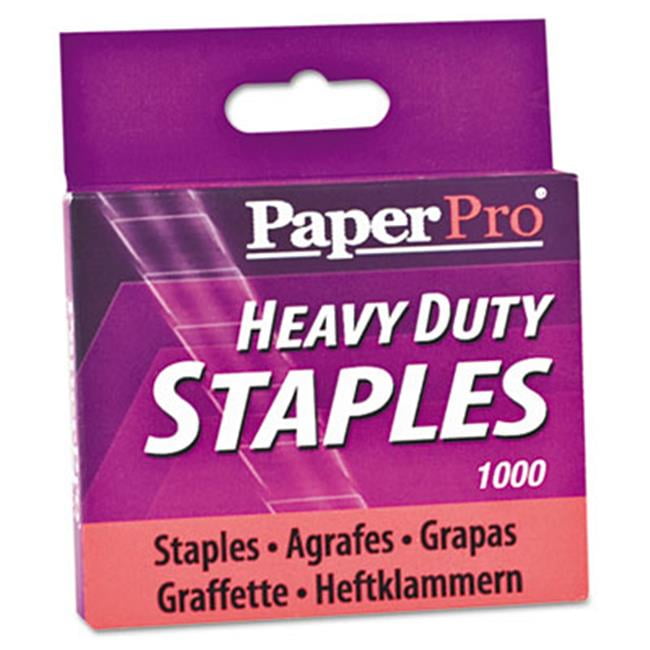 PaperPro Heavy-Duty Staples 1/2in. Leg Length - 1000/Box - Walmart.com