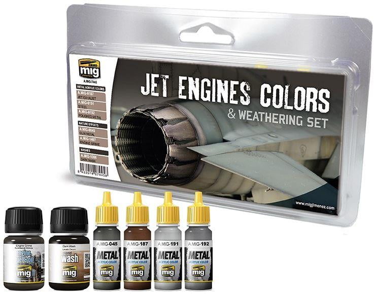 Airplane Weathering - Jet Engines Colors & Weathering Set New - Walmart.com