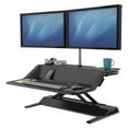 Lotus Sit-Stand Workstation 32.75w x 24.25d x 5.5 to 22.5h, Black ...