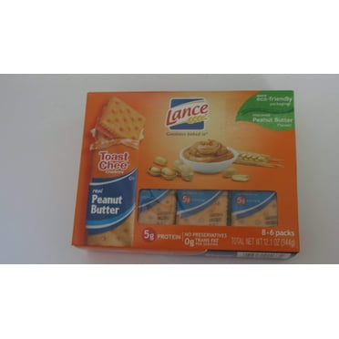 Lance Cracker Sandwiches On-The-Go Packs - Toast Chee With Peanut ...