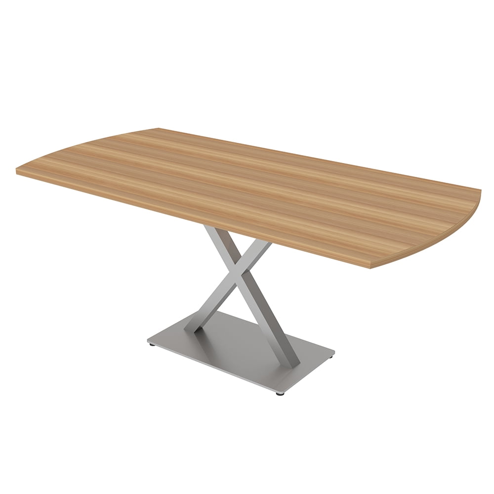6X3 Arc Rectangle Conference Table With X Base Data And Electric ...