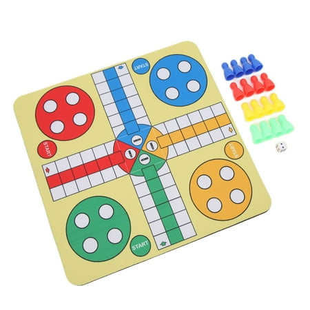 Flying Chess Set, Broad Game Simple And Fun With 16 Chess Pieces For ...