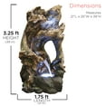 Free Shipping! Alpine Corporation 4-Tier Tree Trunk Arch Water Fountain ...