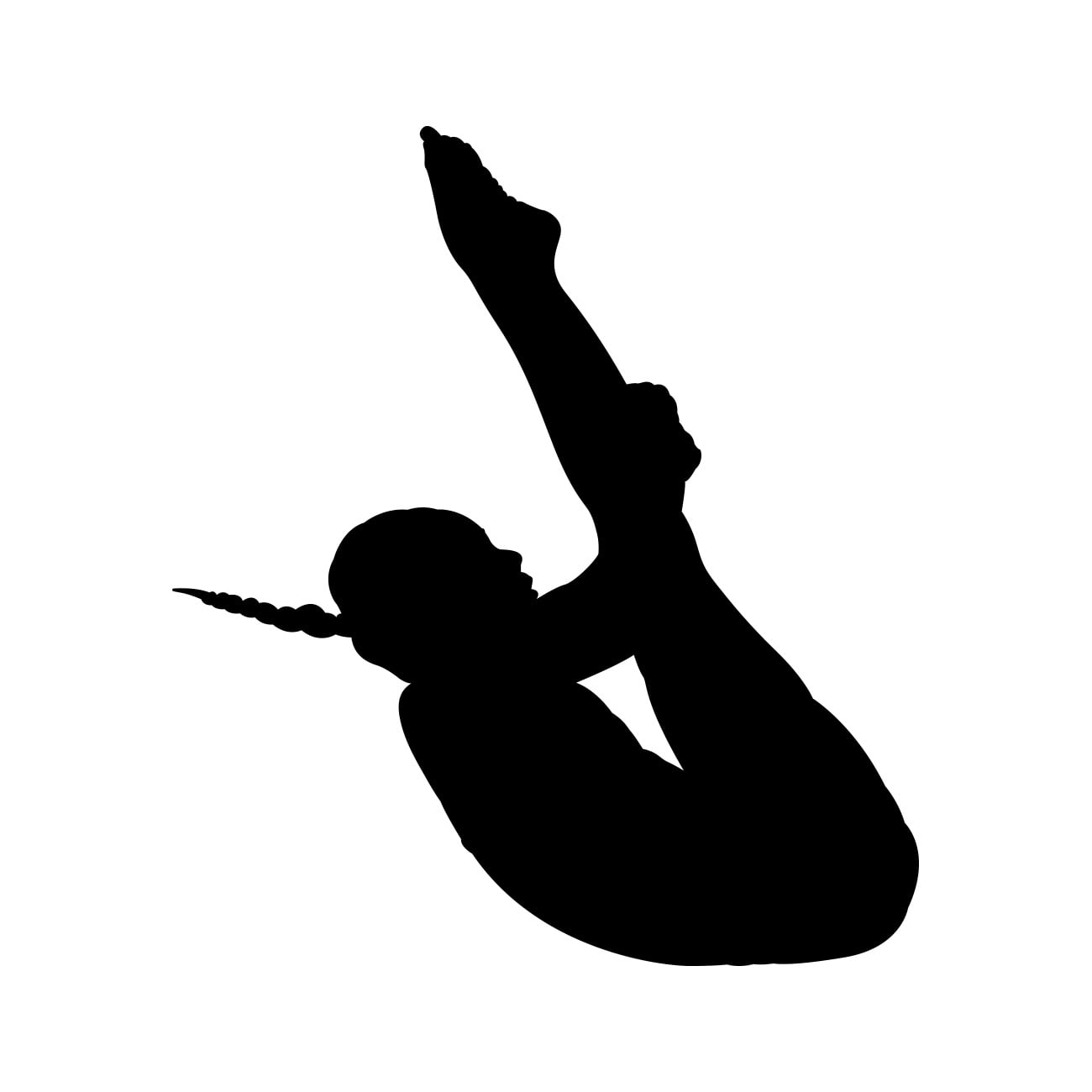 Girl Diving Sticker Decal Die Cut - Self Adhesive Vinyl - Weatherproof ...