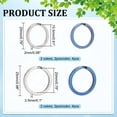 8Pcs 4 Styles Titanium Alloy Split Key Rings Double Loops Jump Rings ...