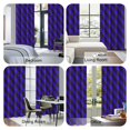 Blue and Black Checkered Pattern Blackout Curtains,Triple Weaved Fabric ...