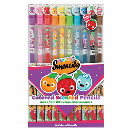 Scentco Colored Smencils - Gourmet Scented Coloring Pencils, 10 Count ...