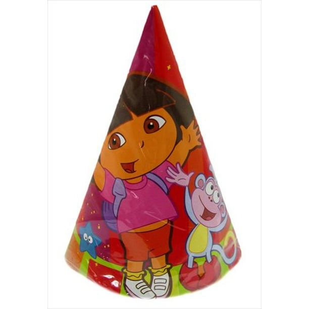 dora the explorer 'star catcher' cone hats (8ct) - Walmart.com