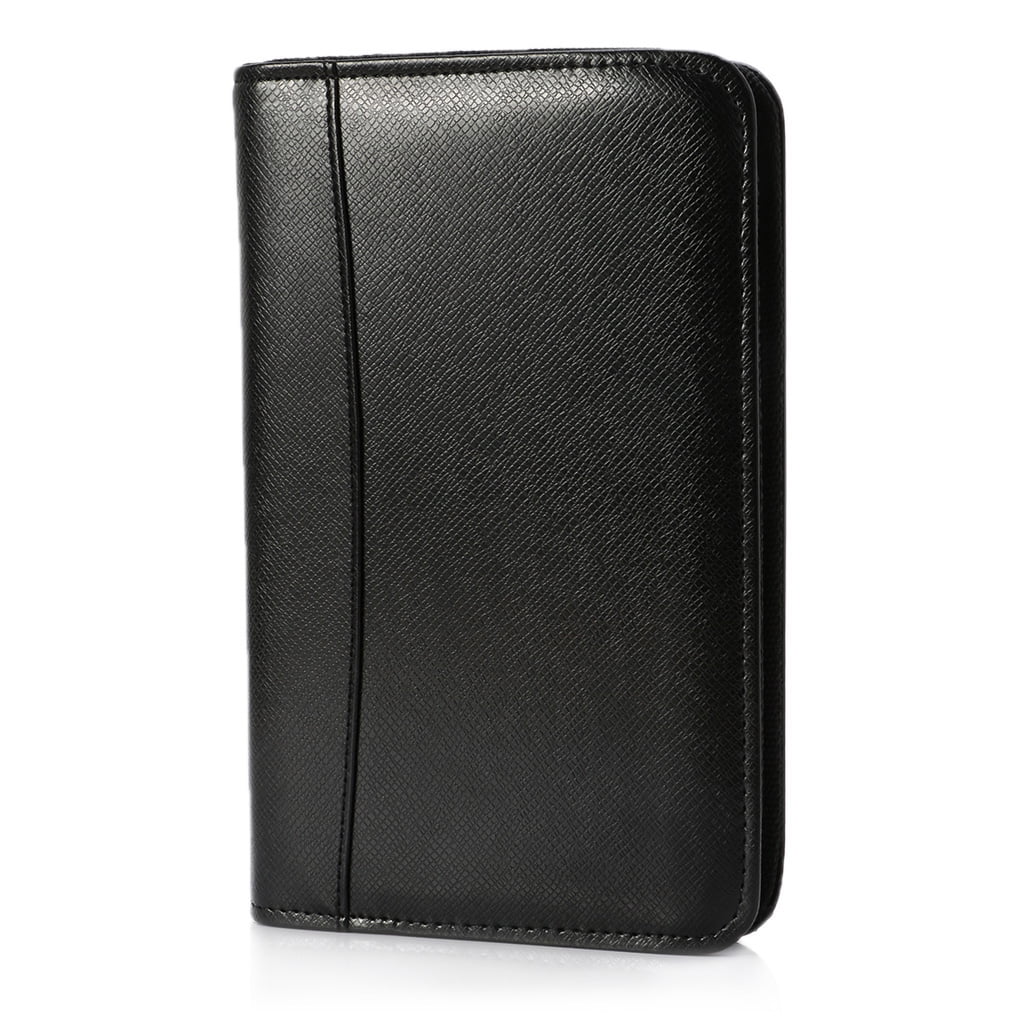 SIEYIO PU Leather Cover A6 Zipper Notebook Loose-Leaf Business Notepad ...