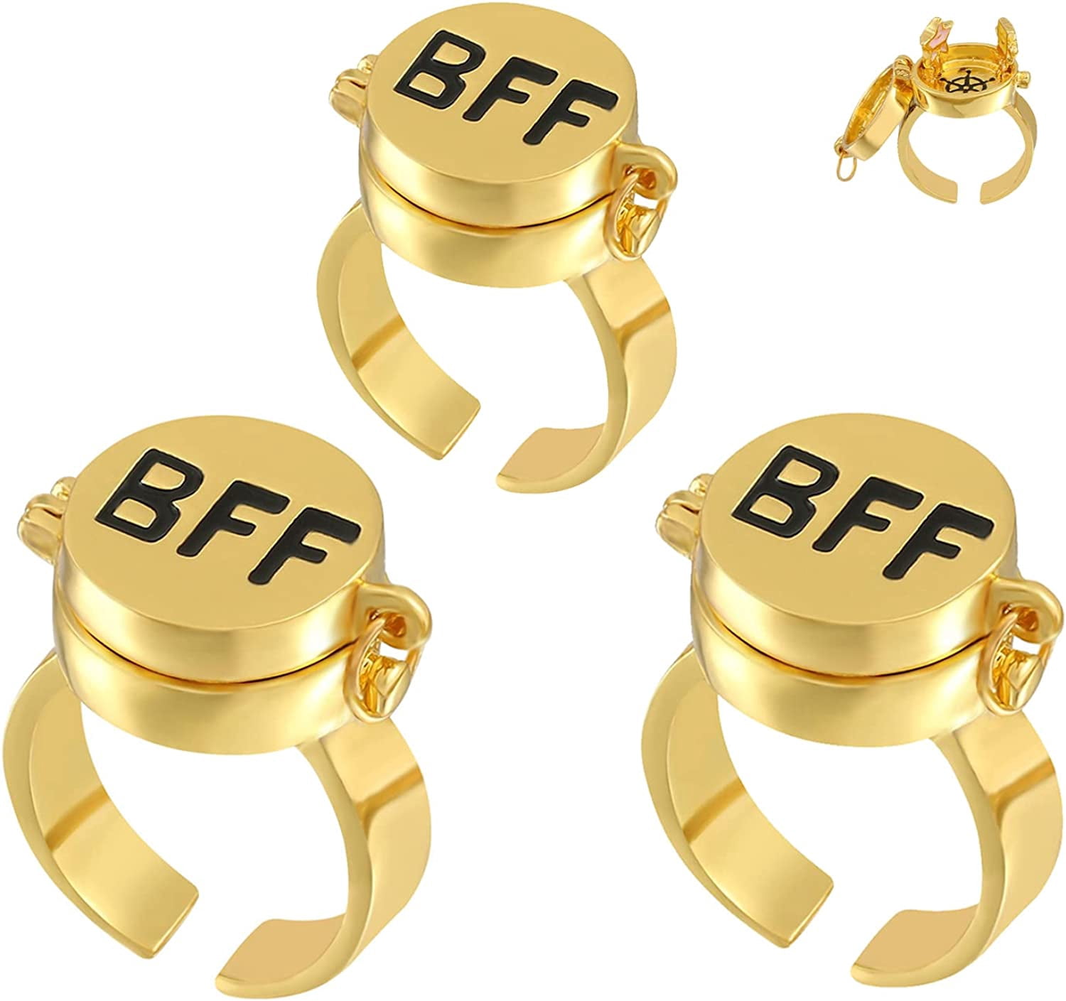 Sora Tuki BFF Rings For 2 Best Friends Forever Ring Sponge bob Cute Sora Tuki BFF Rings For 2 Best Friends Forever Ring Sponge bob Cute