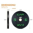 CAP Barbell Olympic Rubber Bumper Plates (Pairs/Singles by sizes ...