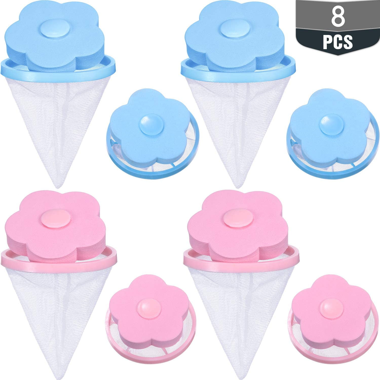 8 Pieces Household Washing Machine Lint Catcher, Washing Machine Lint ...