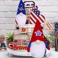 4th of July Gnome Doll Desktop Ornament - Patriotic Red White Blue ...