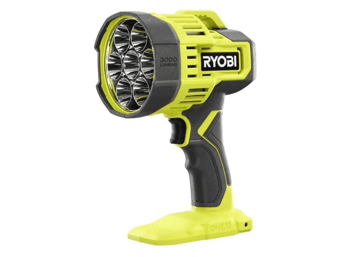 Ryobi PCL661B ONE+ 18V Cordless LED Spotlight Up To 3000 Lumens (Tool ...