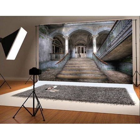 BSDHOME Polyester 7x5ft Old Houses Photography Backdrops Retro ...
