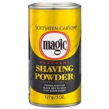 Magic Shave Gold Razorless Shaving Powder for Black Men, Fragrant, 4.5 ...