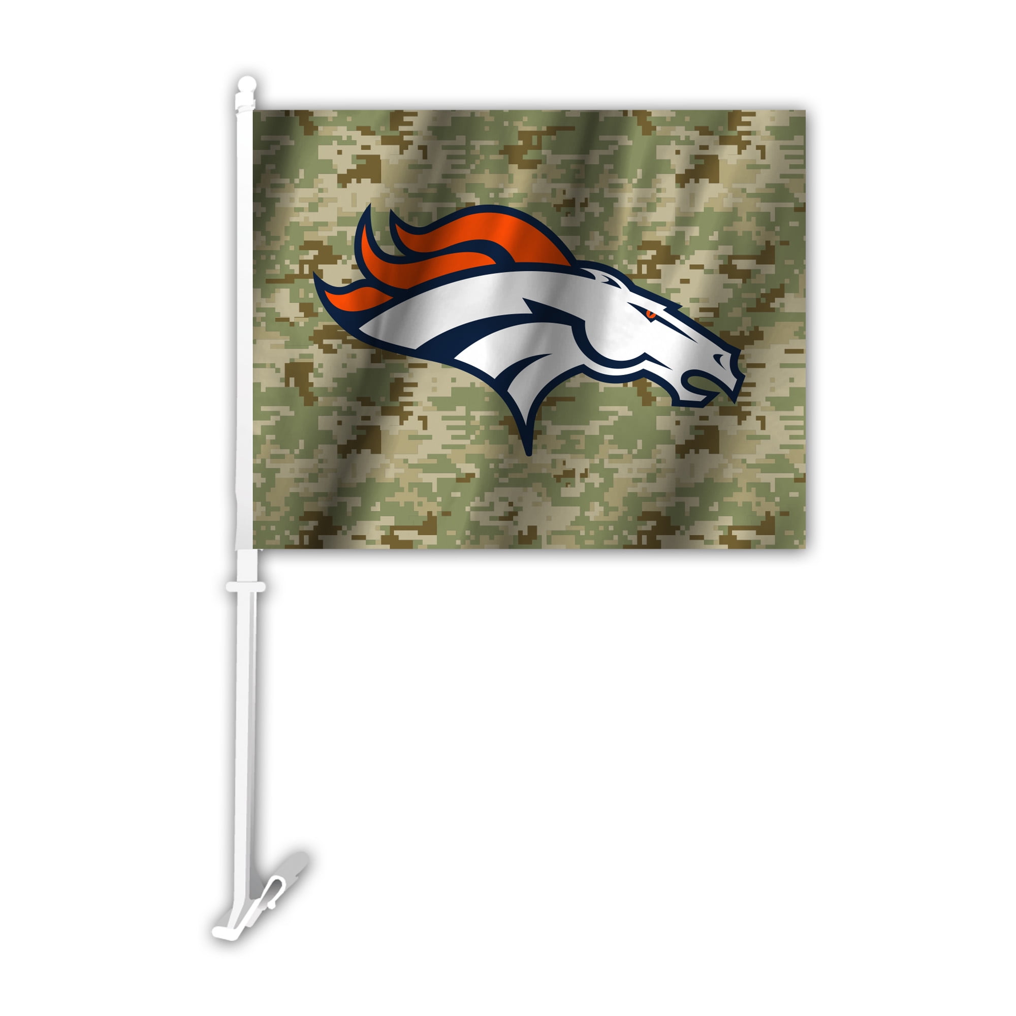 NFL Denver Broncos Camo Car Flag - Walmart.com