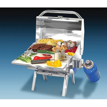 Magma Marine Portable Propane BBQ Stainless Steel Kettle Gas Grill for ...