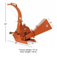 Titan Attachments 3 Point PTO Driven 6"x10" Wood Chipper Shredder ...