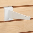 8 inch White Shelf Bracket for Slatwall - Pack of 10 - Walmart.com