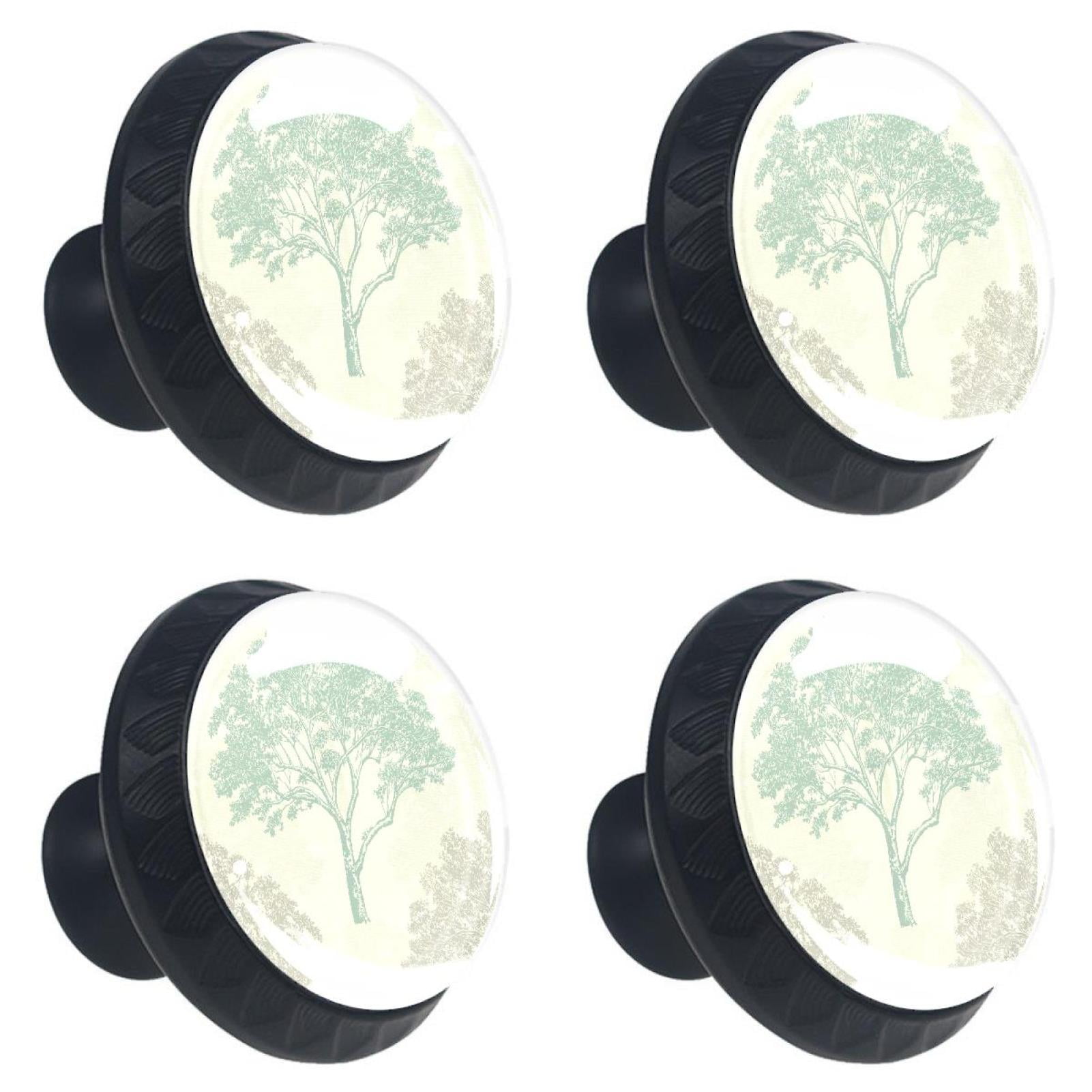 4 Pcs Tree Knobs for Kitchen Cabinet Cupboard Dresser Bookcase Drawer ...