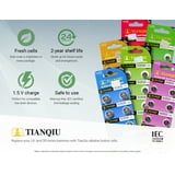 Tianqiu LR43 AG12 386A LR43H 1.5V Alkaline Coin Cell Batteries (10 ...