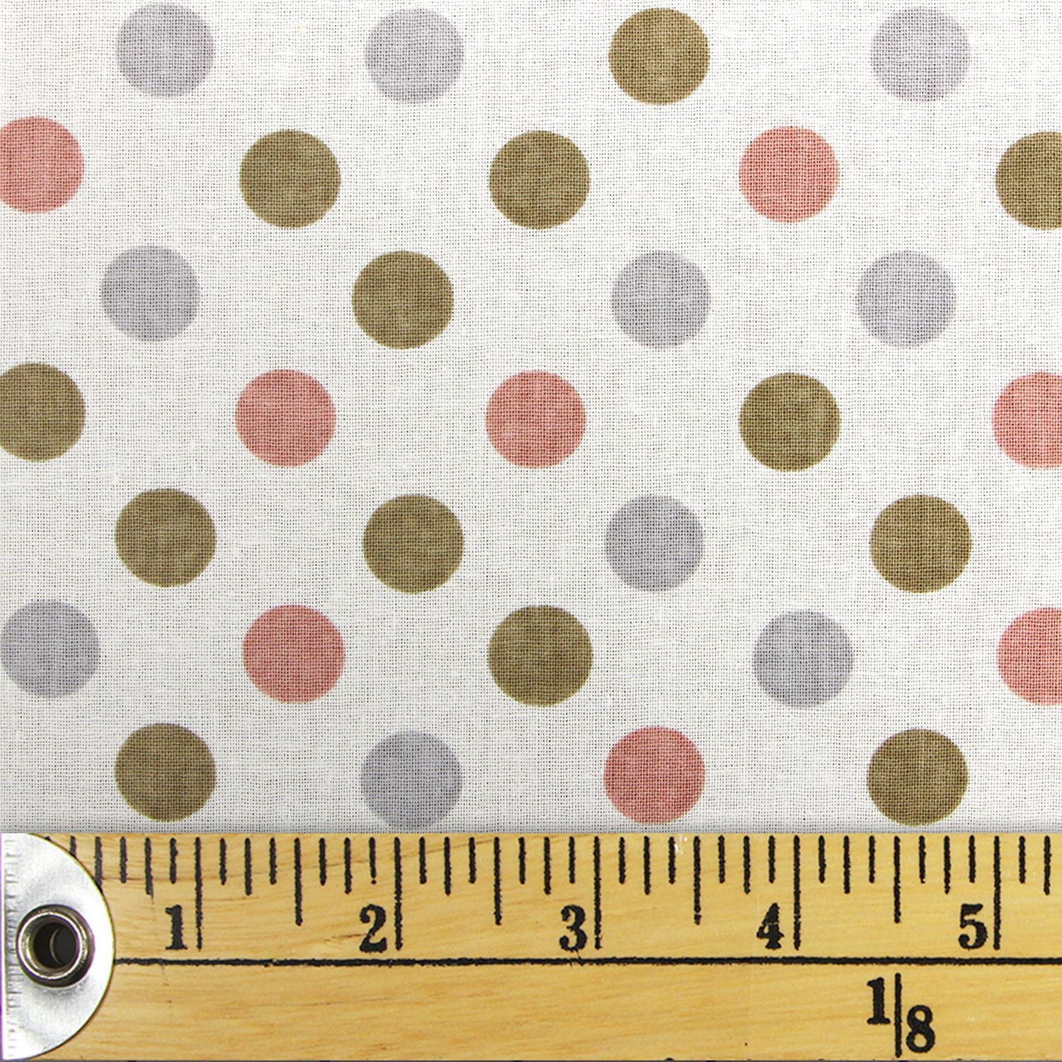 Click here for Fabric Creations White With Grey  Gold And Rose Po... prices