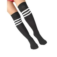 CTM® Striped Top Ribbed Tube Socks (4 Pair Pack) - Walmart.com