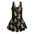 COEQINE Pretty Swim Dress for Girls, One Piece Bathing Suit with Flowy ...