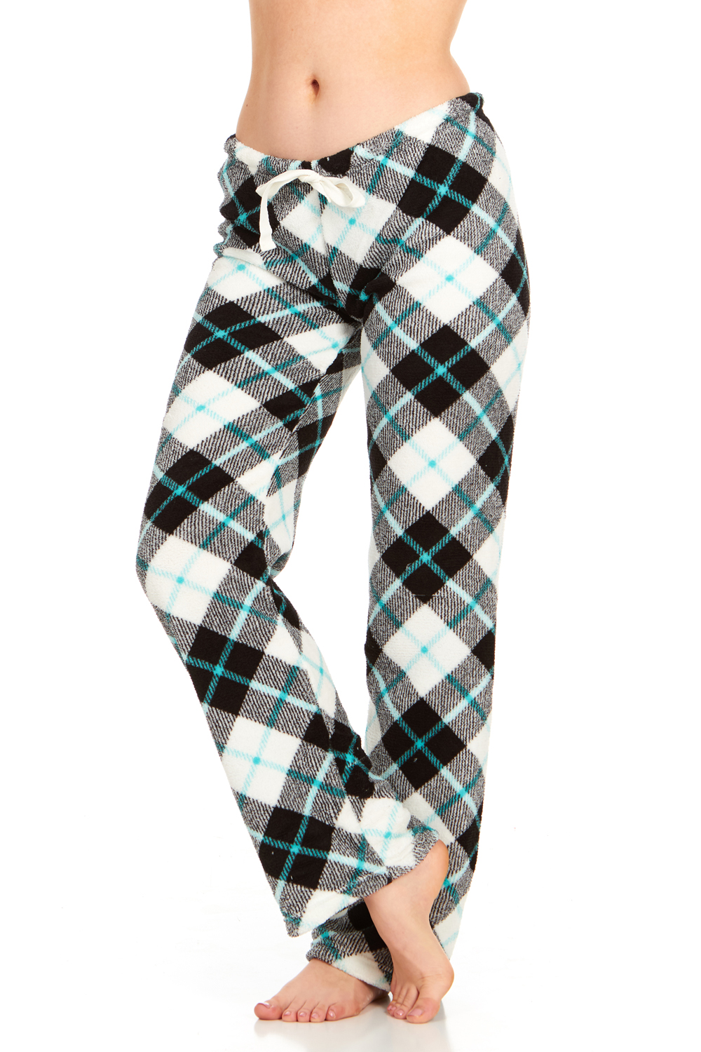 DARESAY Women's Super-Soft Plush Fleece Pajama Bottoms/Printed Lounge Pants - Walmart.com