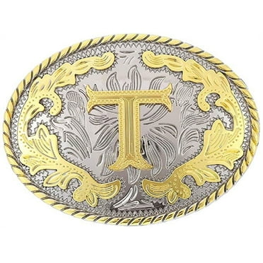 Rectangular Western Belt Buckle with Turquoise Stone - Walmart.com