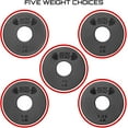 Gainz 1-Inch Center Hole Standard Fractional Weights Plate Sets ...