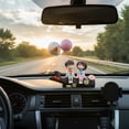 Attractive Resin Couple Car Decors Creative Dashboard Ornament Vehicle ...
