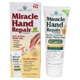 Miracle of Aloe Hand Repair Cream 8 oz. 60% UltraAloe - Walmart.com