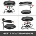 VEVOR Dental Stool Chair Barber Stool Rolling Swivel Salon Leather ...