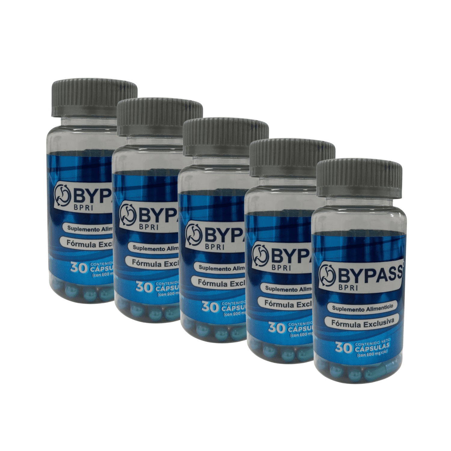 Bypass Azul 30 cápsulas BPRI Pack de 5 negro | Walmart en línea