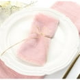 AUQ Pack of 4 Cotton Napkins Soft Cloth Napkin Reusable Washable Square ...