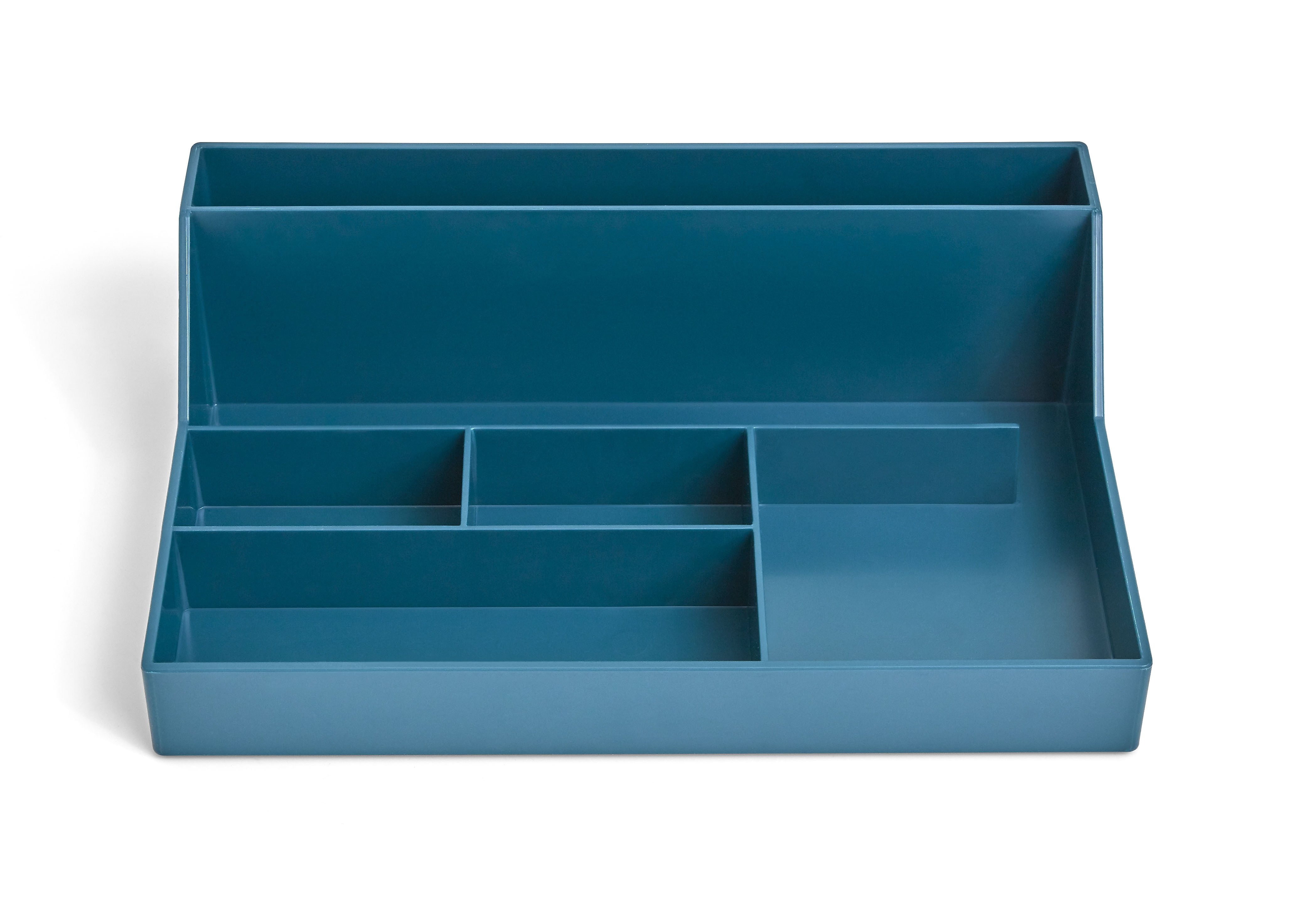 TRU RED 6-Compartment Plastic Desktop Organizer Teal TR55263 - Walmart.com